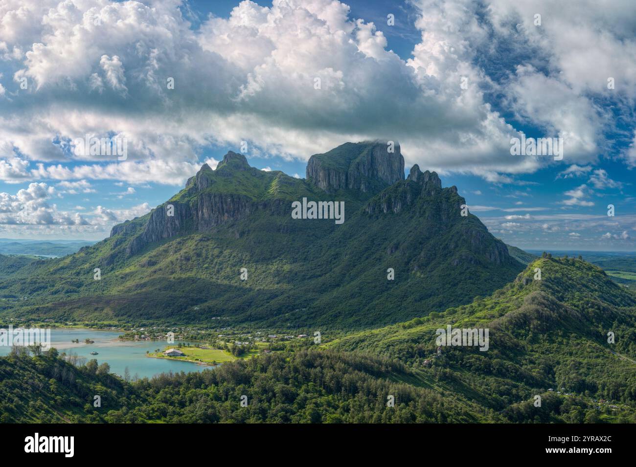 Aerial view of Bora Bora, French Polynesian island Stock Photo - Alamy
