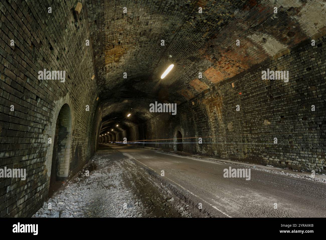 The Headstone Tunnel, 490m long, formerly part of the Buxton - Matlock ...