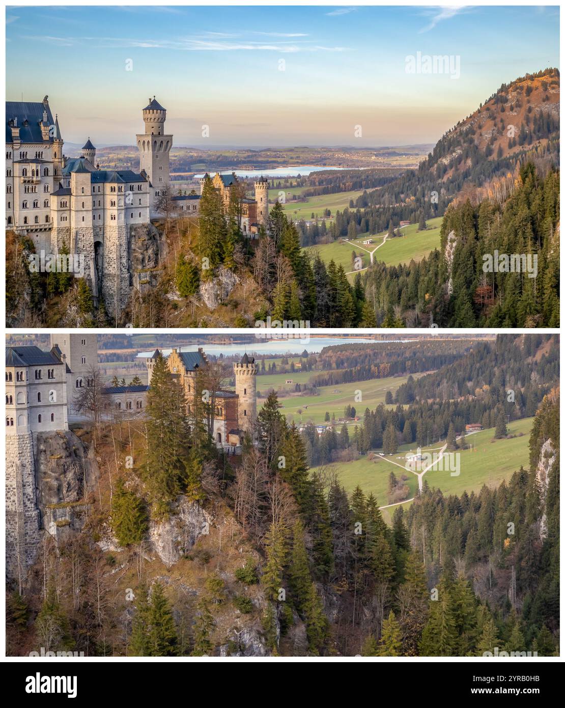 Bavaria, Germany. Fairytale Neuschwanstein Castle in Bavarian Alps ...