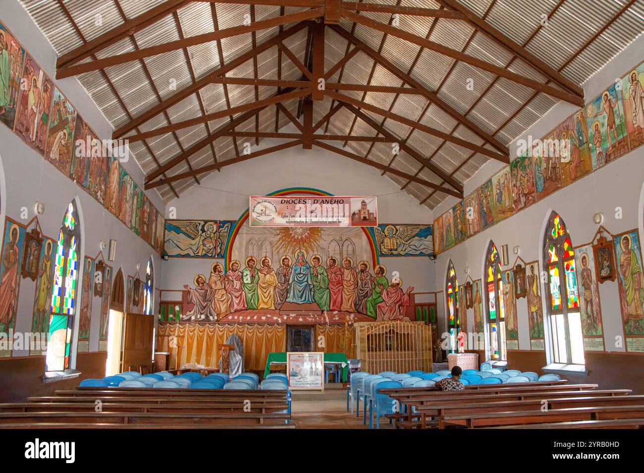 Vibrant Interior of Our Lady of the Lake Church, Cathedrale Notre Dame ...