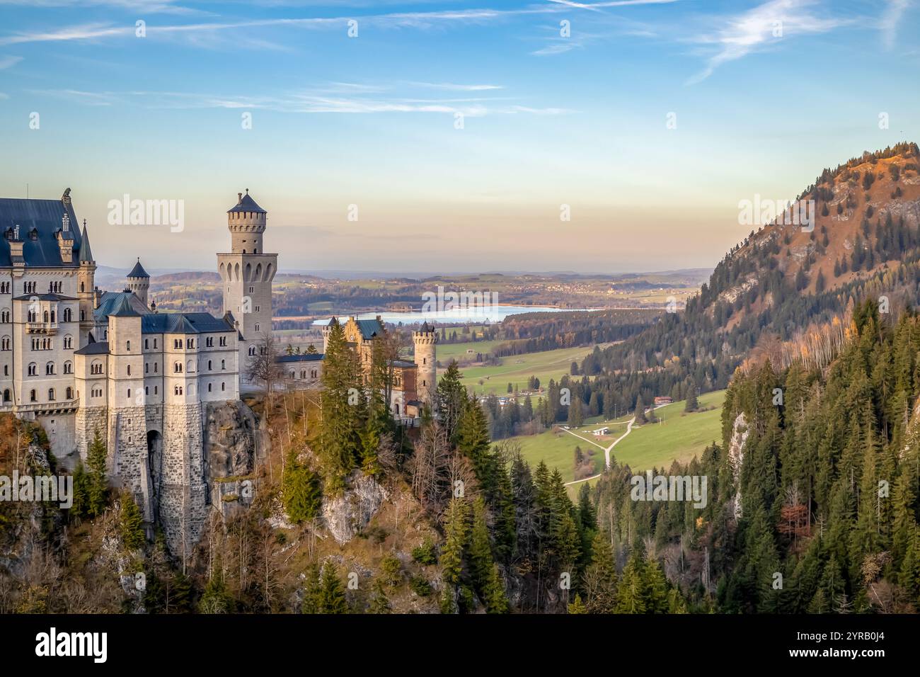 Bavaria, Germany. Fairytale Neuschwanstein Castle in Bavarian Alps ...
