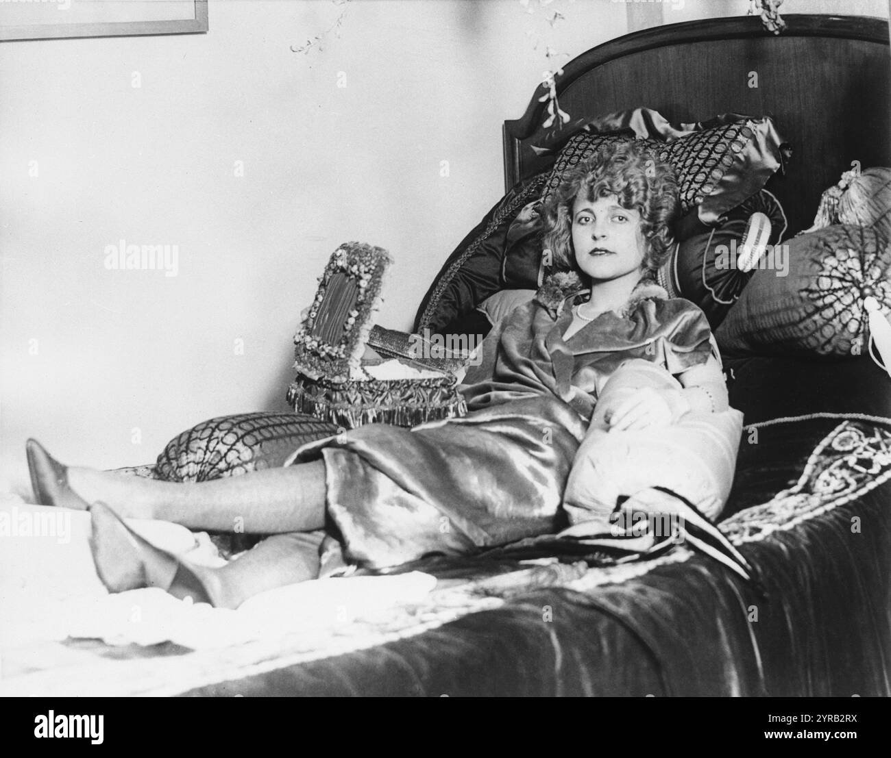 Film actress and former Ziegfeld performer Ruby de Remer relaxes at her ...