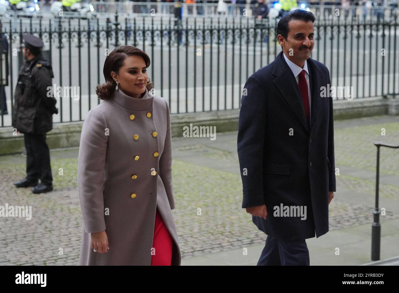 The Emir of Qatar Sheikh Tamim bin Hamad Al Thani and his wife Sheikha ...