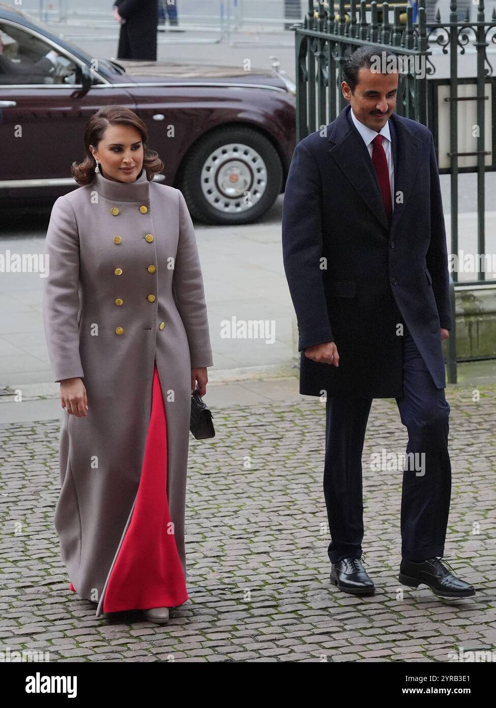 The Emir of Qatar Sheikh Tamim bin Hamad Al Thani and his wife Sheikha ...