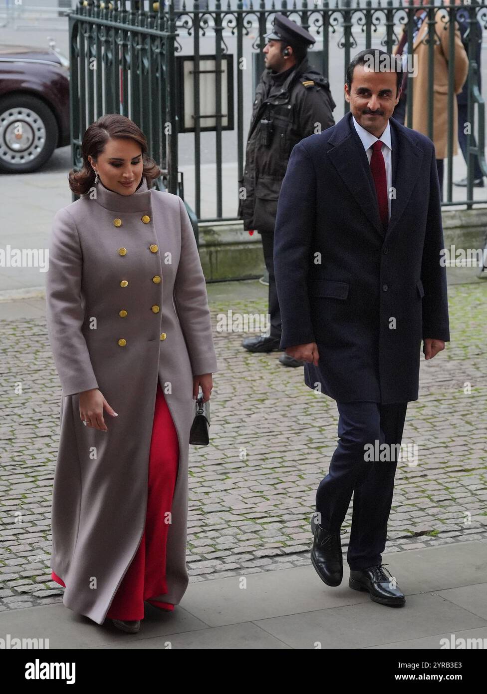 The Emir of Qatar Sheikh Tamim bin Hamad Al Thani and his wife Sheikha ...
