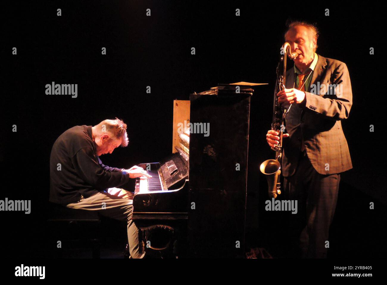 Der deutsche Jazz-Pianist Alexander von Schlippenbach mit dem ...