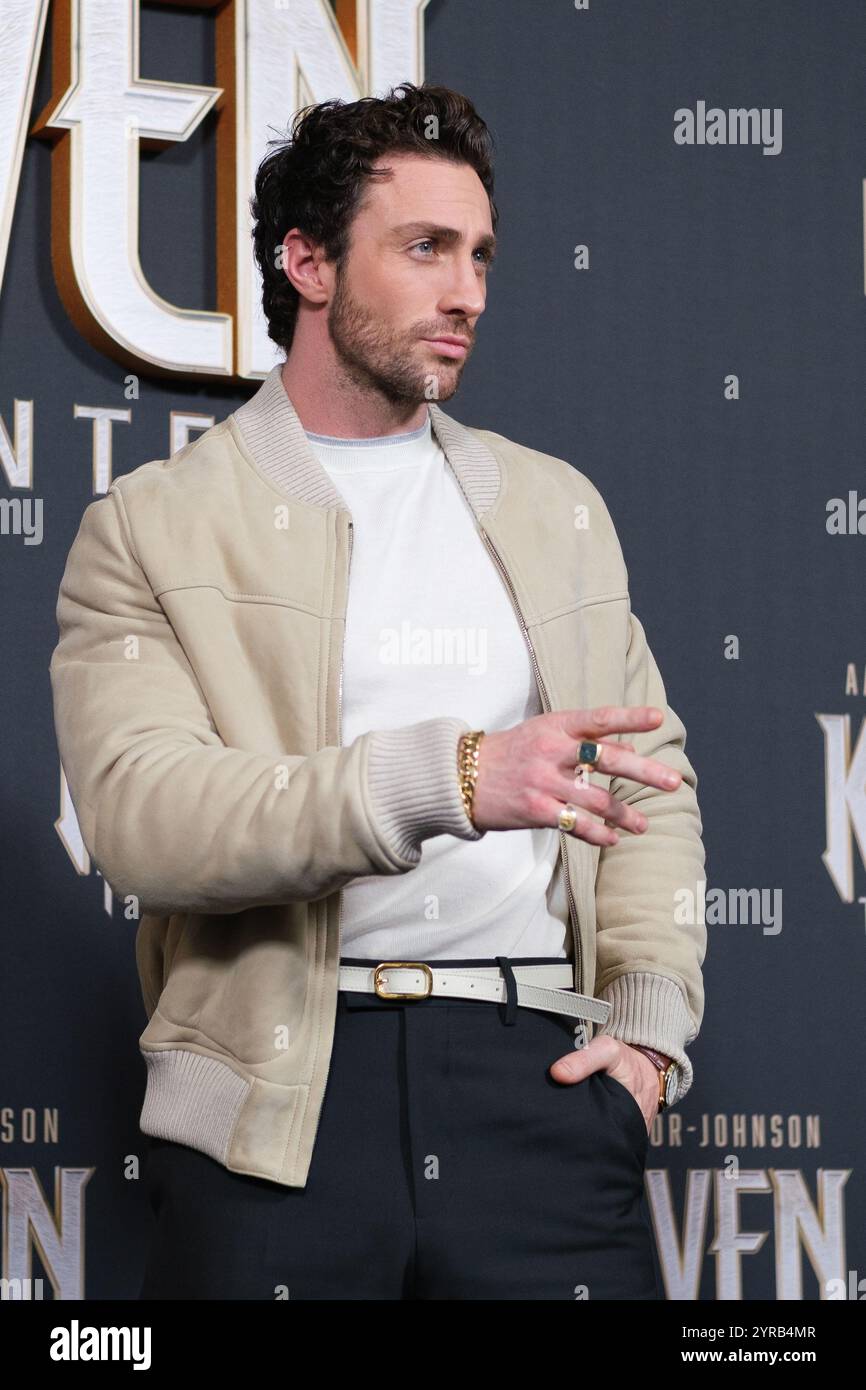 Aaron Taylor-Johnson presents in Madrid the movie 'Kraven the hunter ...