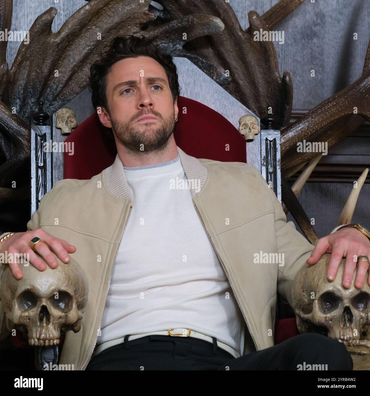 Aaron Taylor-Johnson presents in Madrid the movie 'Kraven the hunter ...