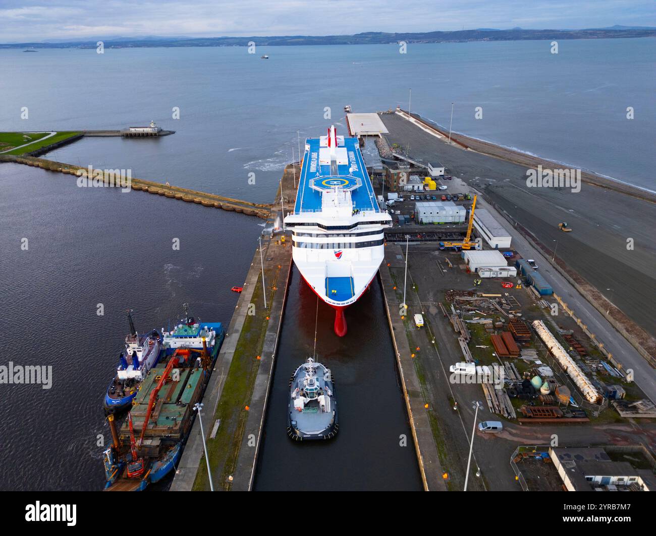 Leith, Edinburgh, Scotland, UK. 3rd December, 2024. The newly built ...