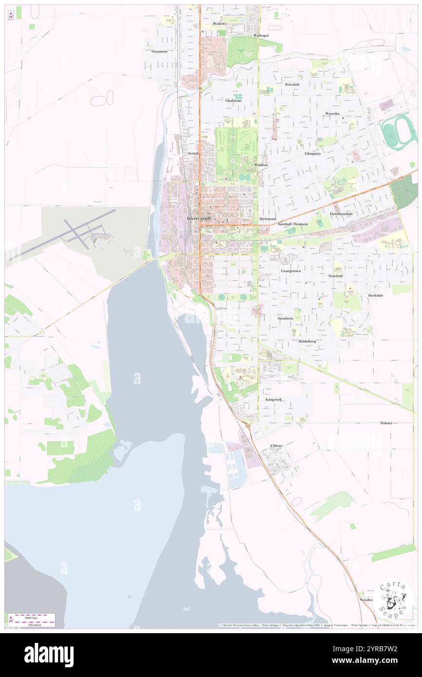 Kew, Invercargill City, NZ, New Zealand, Southland, S 46 25' 42'', N ...
