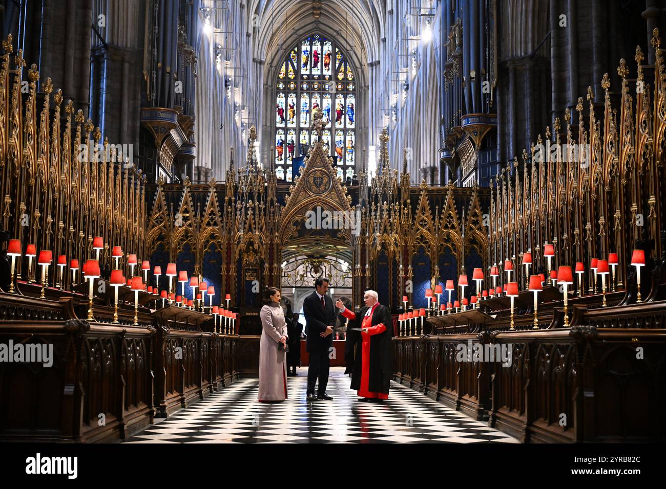 The Emir of Qatar Sheikh Tamim bin Hamad Al Thani and his wife Sheikha ...