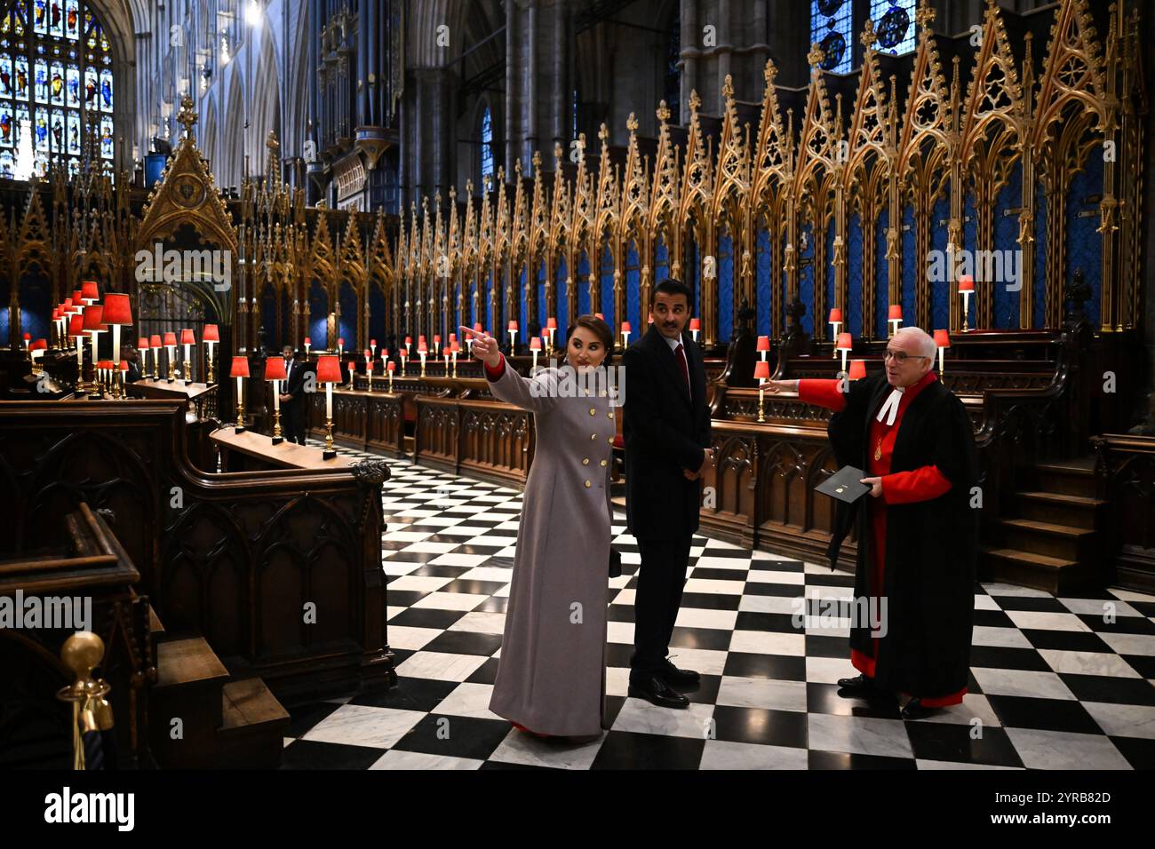 The Emir of Qatar Sheikh Tamim bin Hamad Al Thani and his wife Sheikha ...