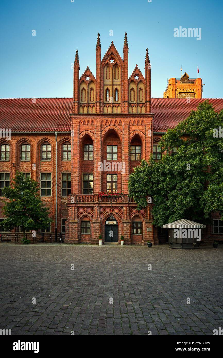 A stunning historical building in Torun, showcasing intricate brickwork ...