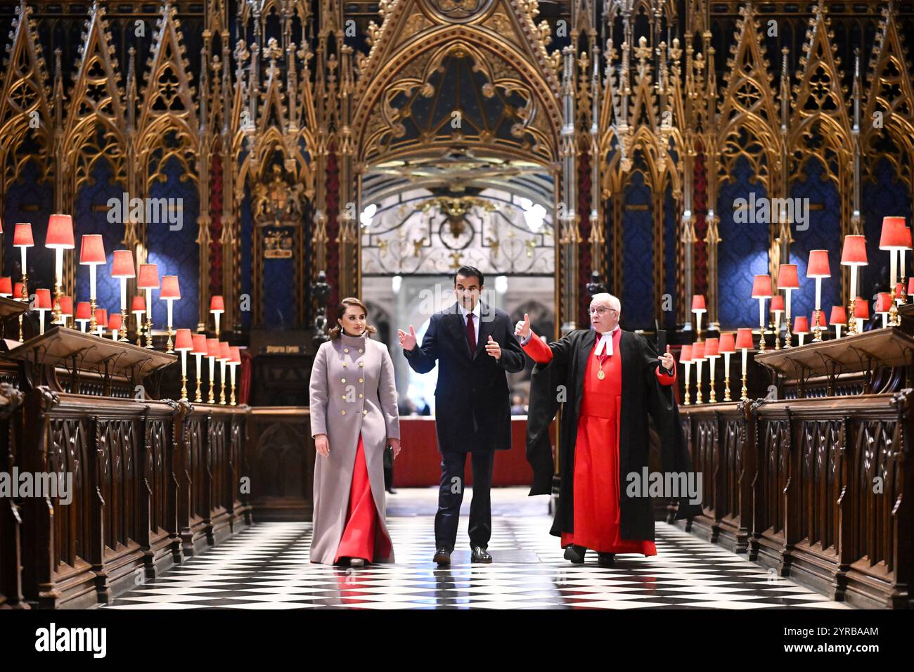 The Emir of Qatar Sheikh Tamim bin Hamad Al Thani and his wife Sheikha ...