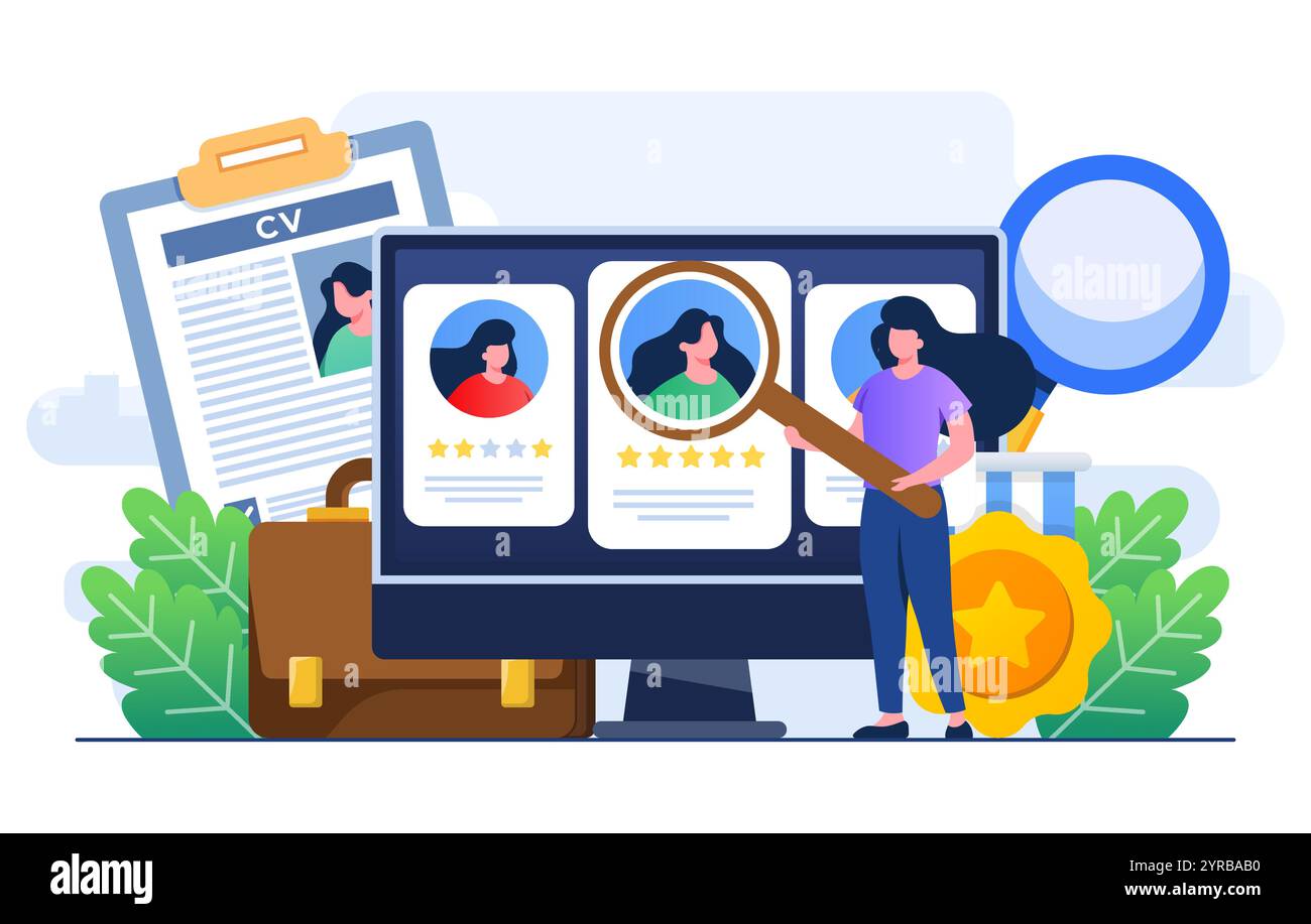 Human resources employment Stock Vector Images - Alamy