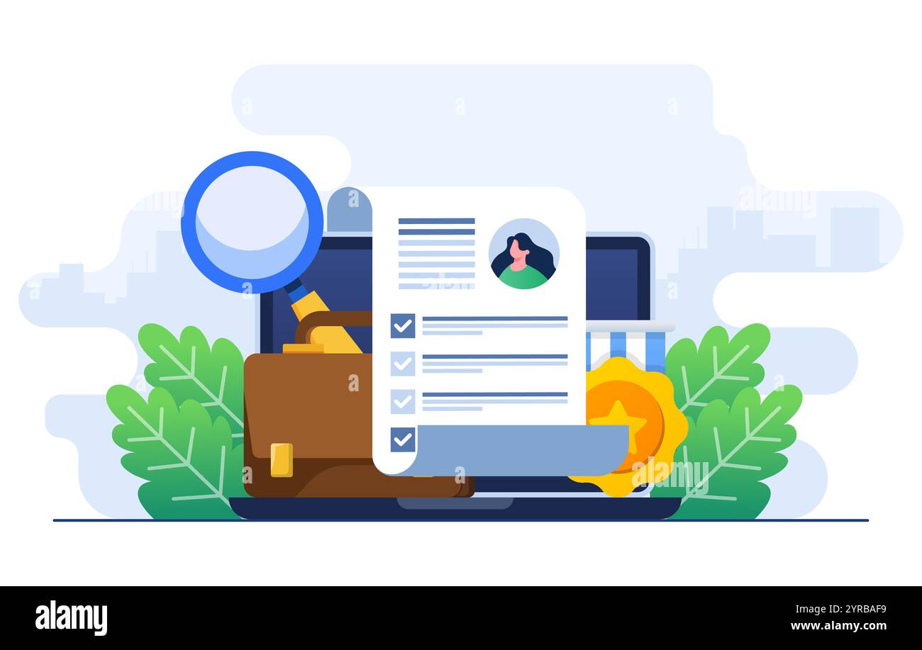 Online job applications or CV of a potential job candidate, Hiring ...