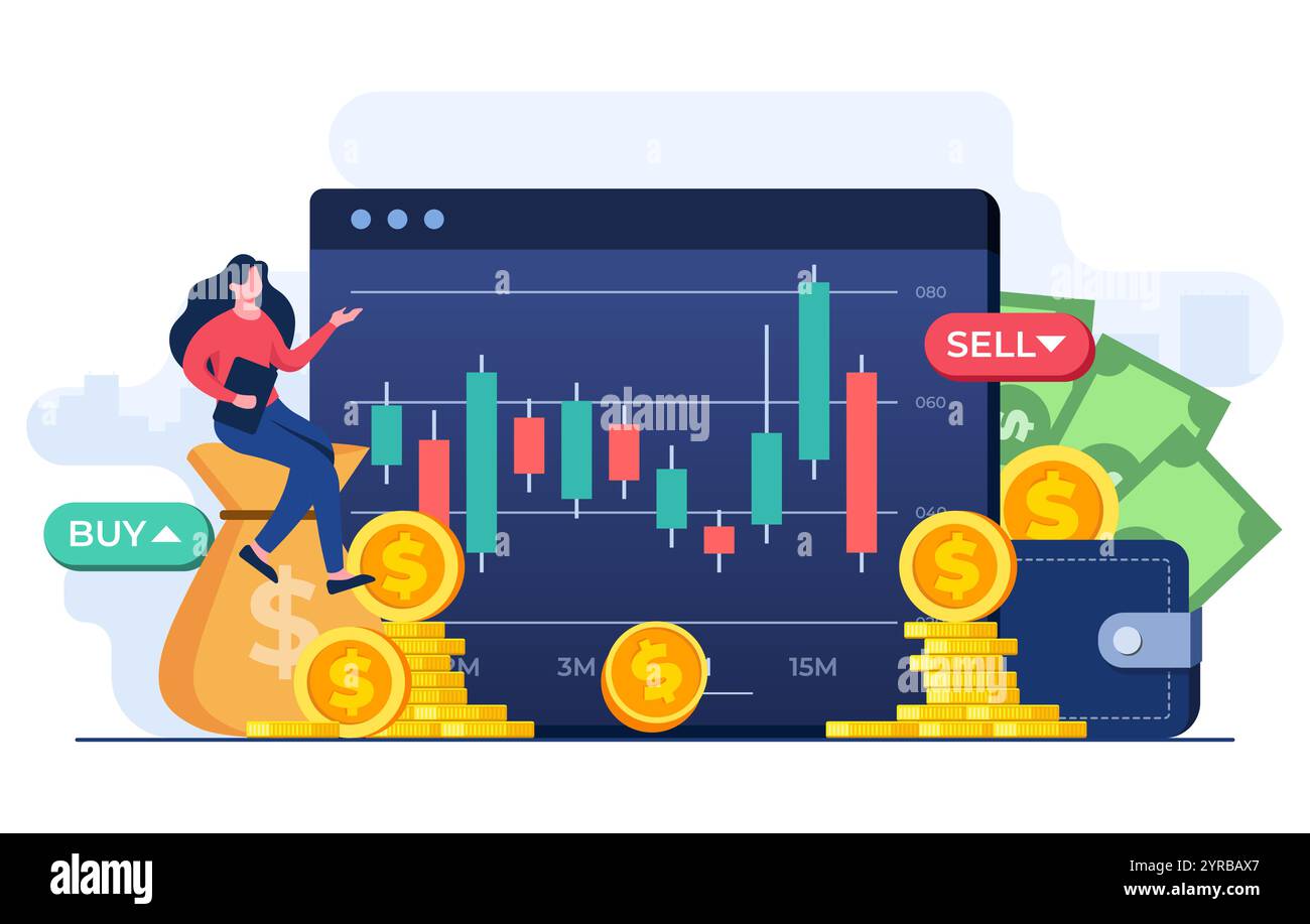 Economic growth cartoon hi-res stock photography and images - Alamy