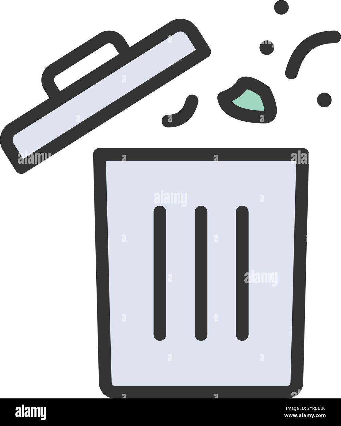 Garbage icon vector image. Suitable for mobile application web ...