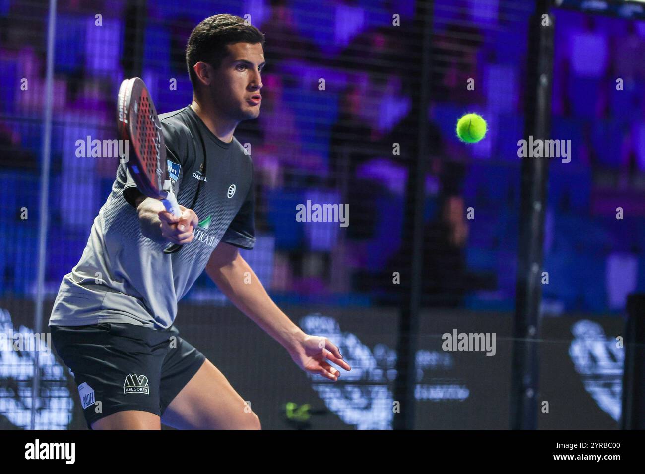Alejandro Arroyo (ESP) seen in action during Milano Premiere Padel P1 ...