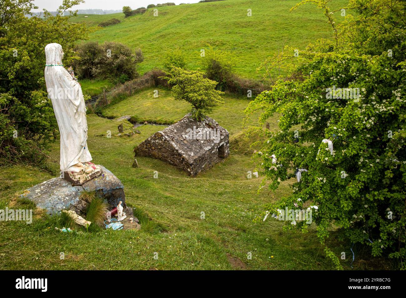 Ireland, County Mayo, Rosserk, Tobar Muire, Saint Mary’s holy well ...