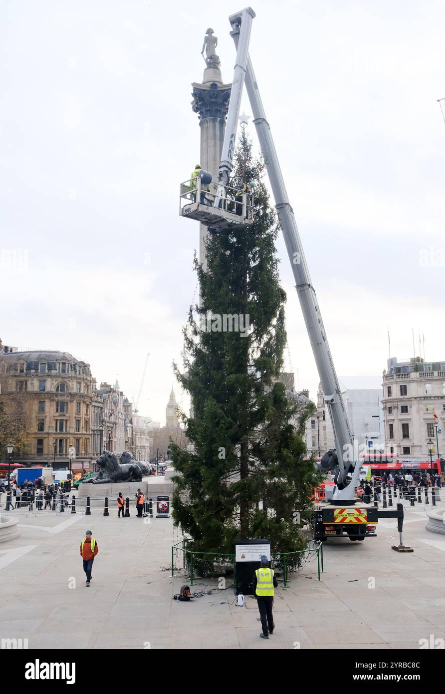 Trafalgar Square, London, UK. 3rd Dec 2024. The Trafalgar Square ...
