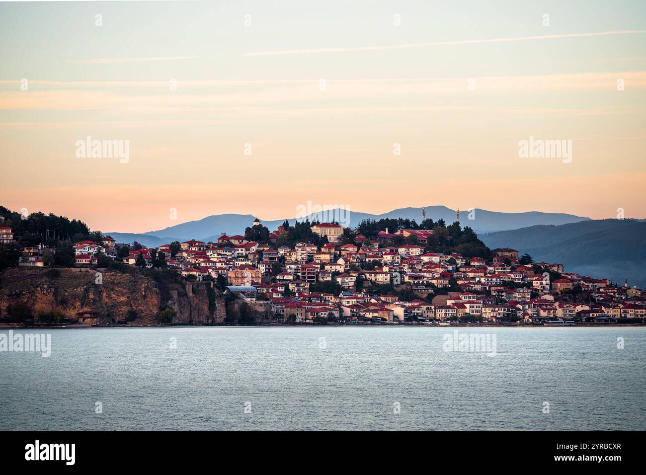 Ohrid Lake by Night, North Macedonia Stock Photo - Alamy