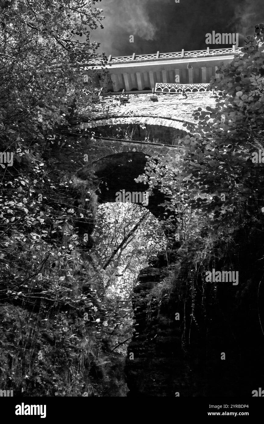 Stacked bridges Black and White Stock Photos & Images - Alamy