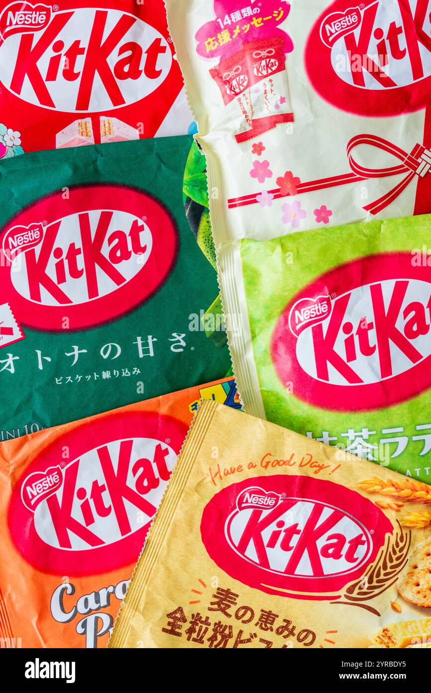 Japanese food, KitKat, KitKats, candy, candy bar, food, sweets, packets ...