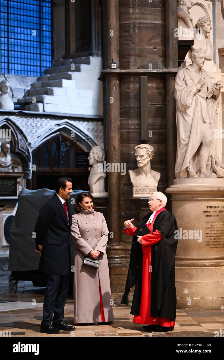 The Emir of Qatar Sheikh Tamim bin Hamad Al Thani and his wife Sheikha ...