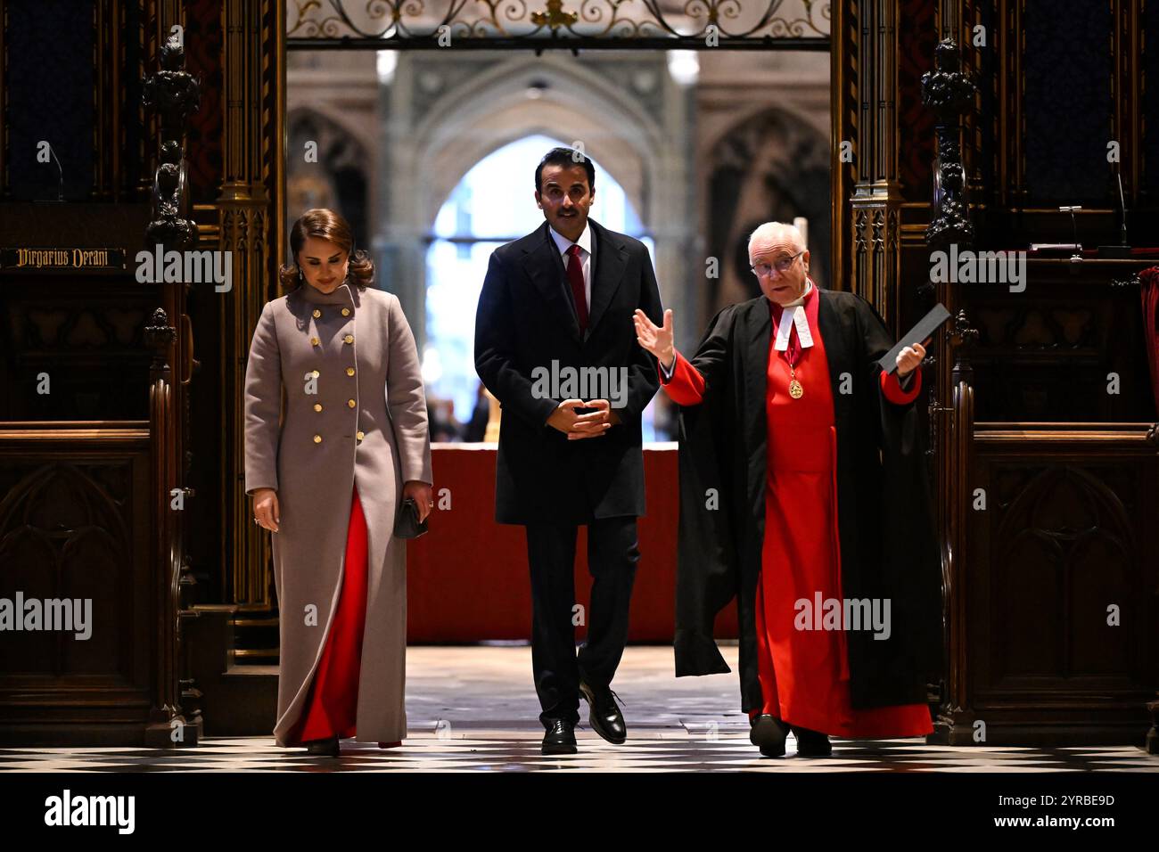 The Emir of Qatar Sheikh Tamim bin Hamad Al Thani and his wife Sheikha ...