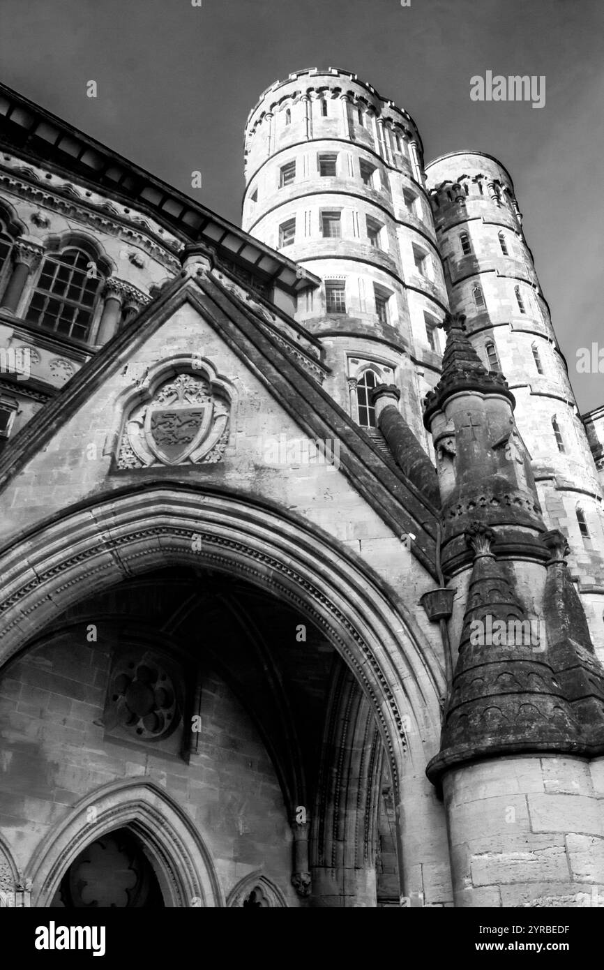 The Gothic Architecture of the Old Collage building in Aberystwyth in ...