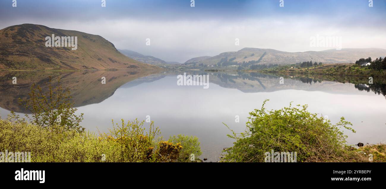 Ireland, County Sligo, Windy Gap, Largan, Lough Talt, panoramic Stock ...