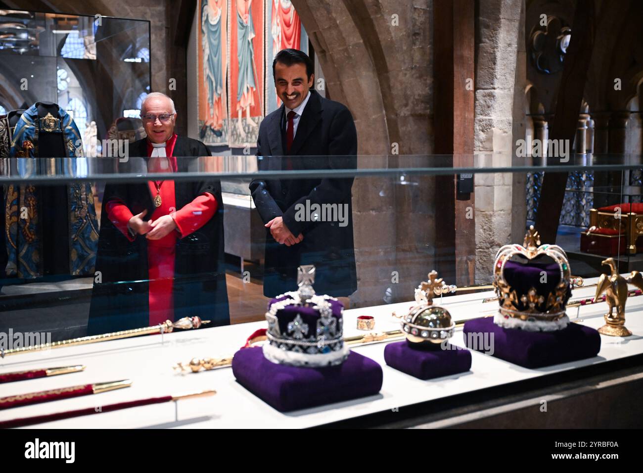 The Emir of Qatar Sheikh Tamim bin Hamad Al Thani and Westminster Dean ...
