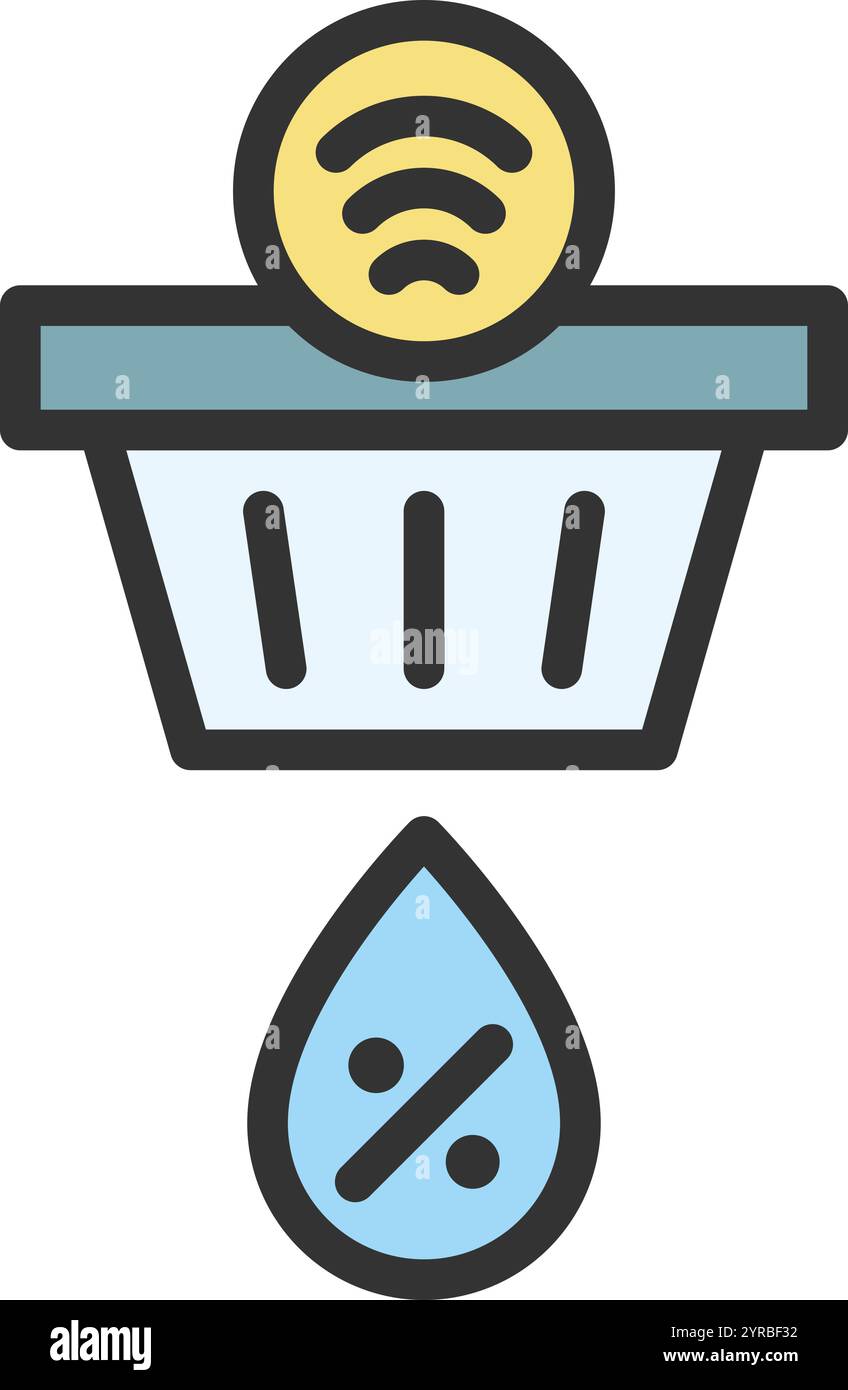 Humidity Sensor icon vector image. Suitable for mobile application web ...