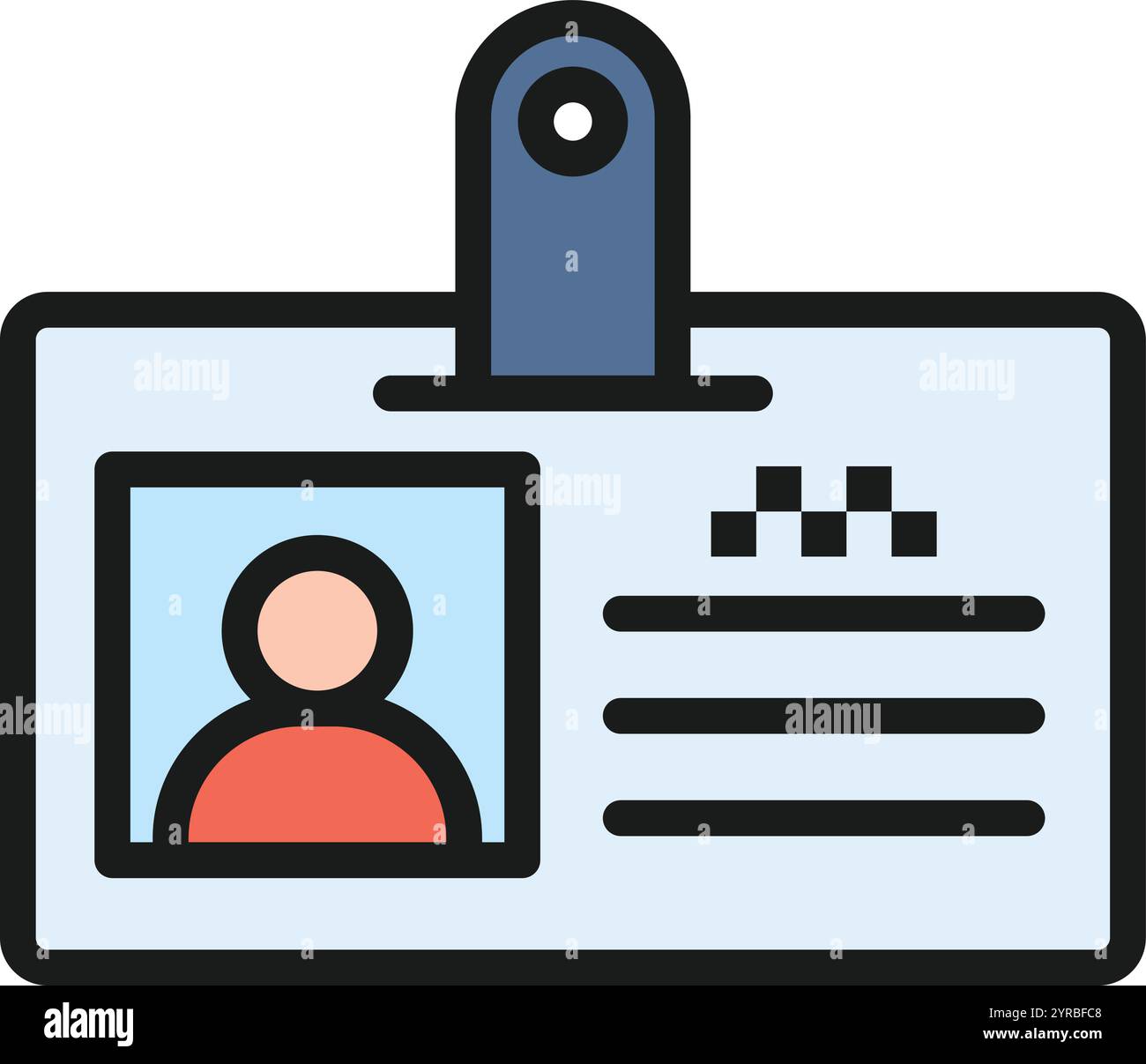 Identification Card icon vector image. Suitable for mobile application ...