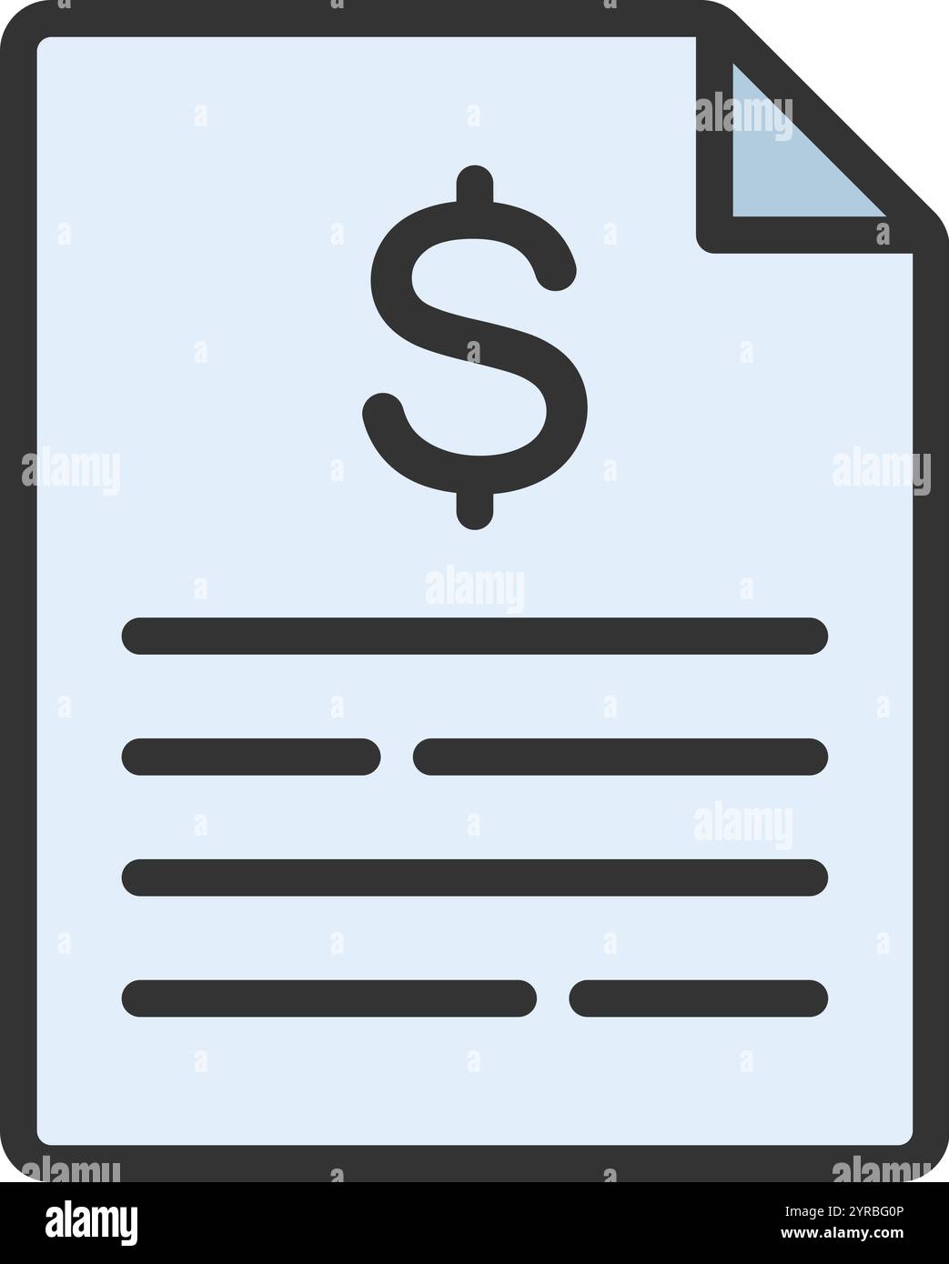 Invoice Paper icon vector image. Suitable for mobile application web ...