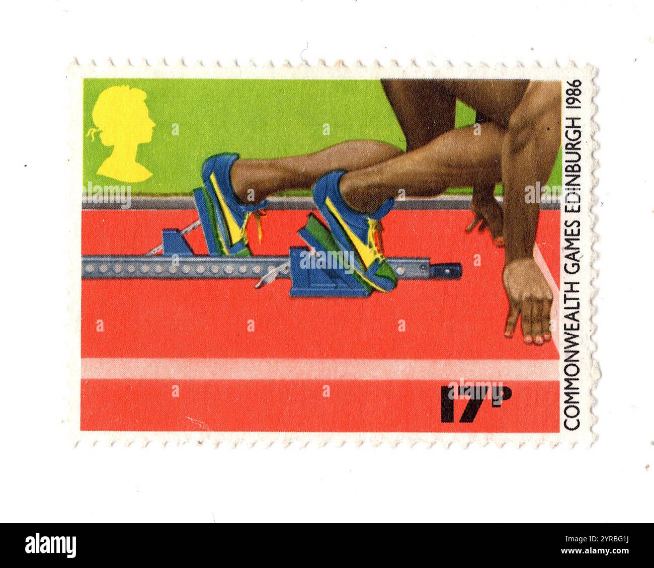 A vintage 1986 Commonwealth Games postage stamp from Great Britain ...