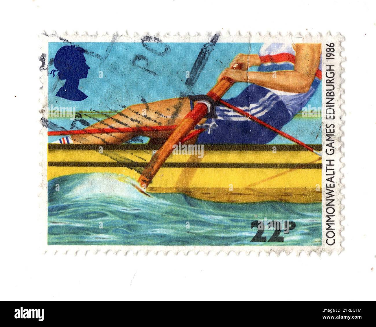 A vintage 1986 Commonwealth Games postage stamp from Great Britain ...