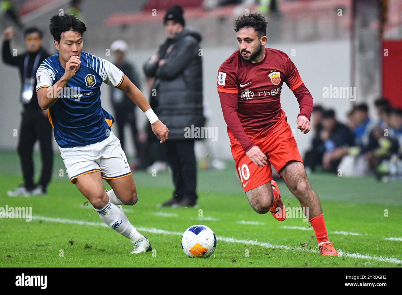 Shanghai, China. 3 December, 2024. Matías Vargas #10 of Shanghai Port ...