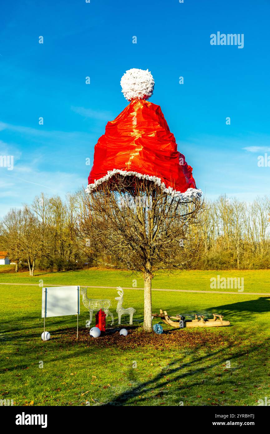 Christmas atmosphere in the spa gardens of the Upper Franconian spa ...