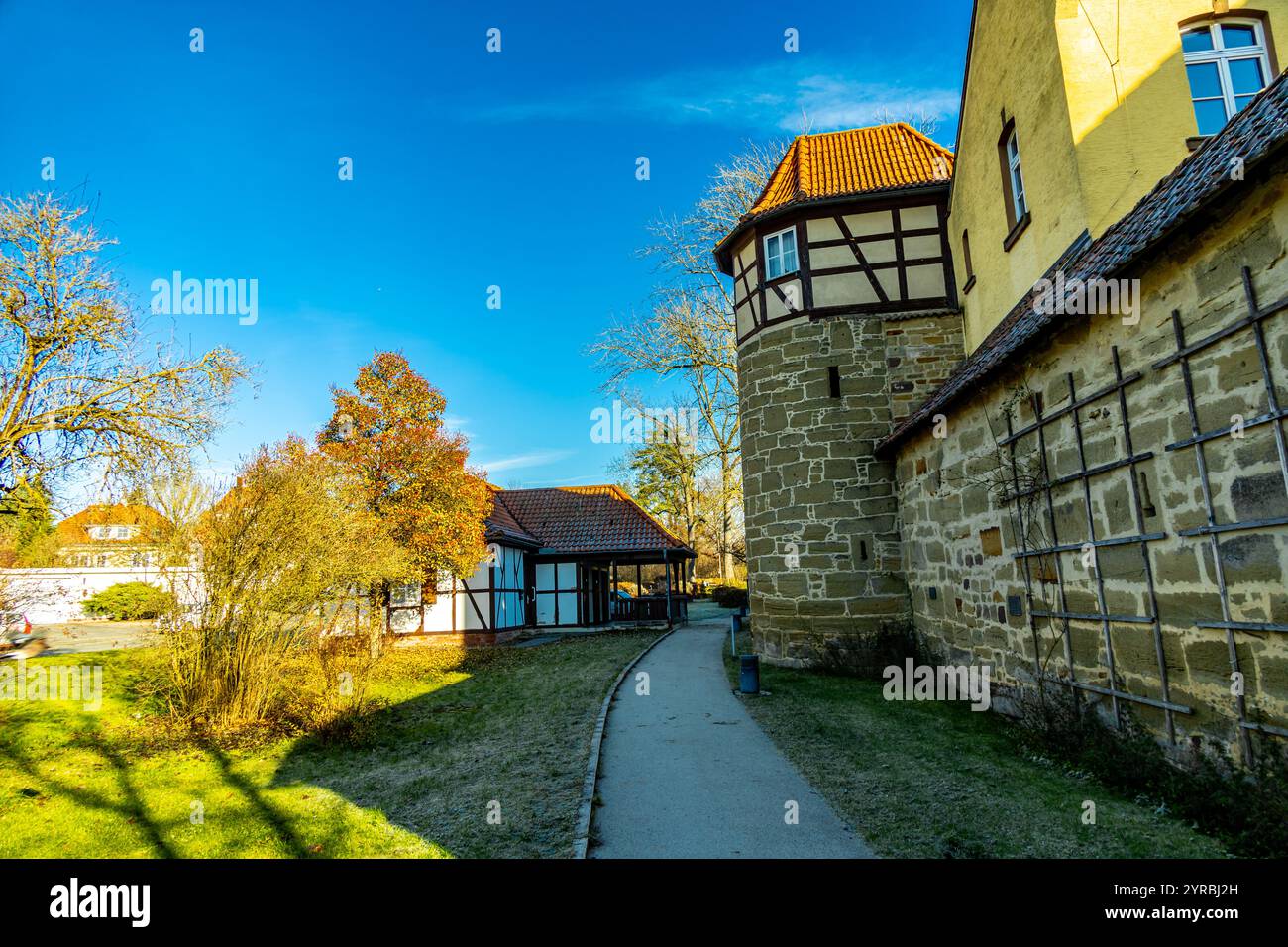 Christmas atmosphere in the spa gardens of the Upper Franconian spa ...