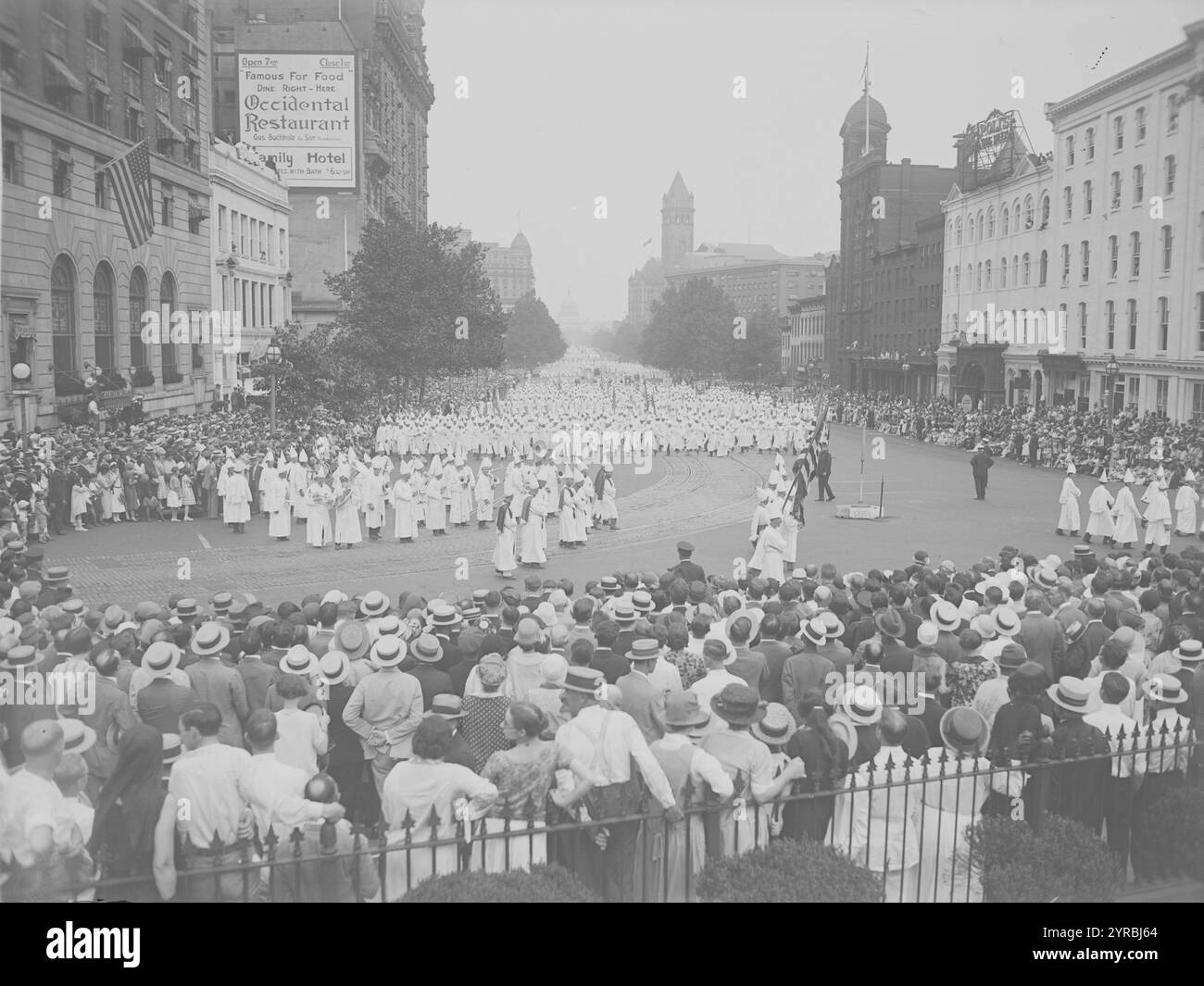 August 8, 1925. First national march of Ku Klux Klan (between 25,000 ...