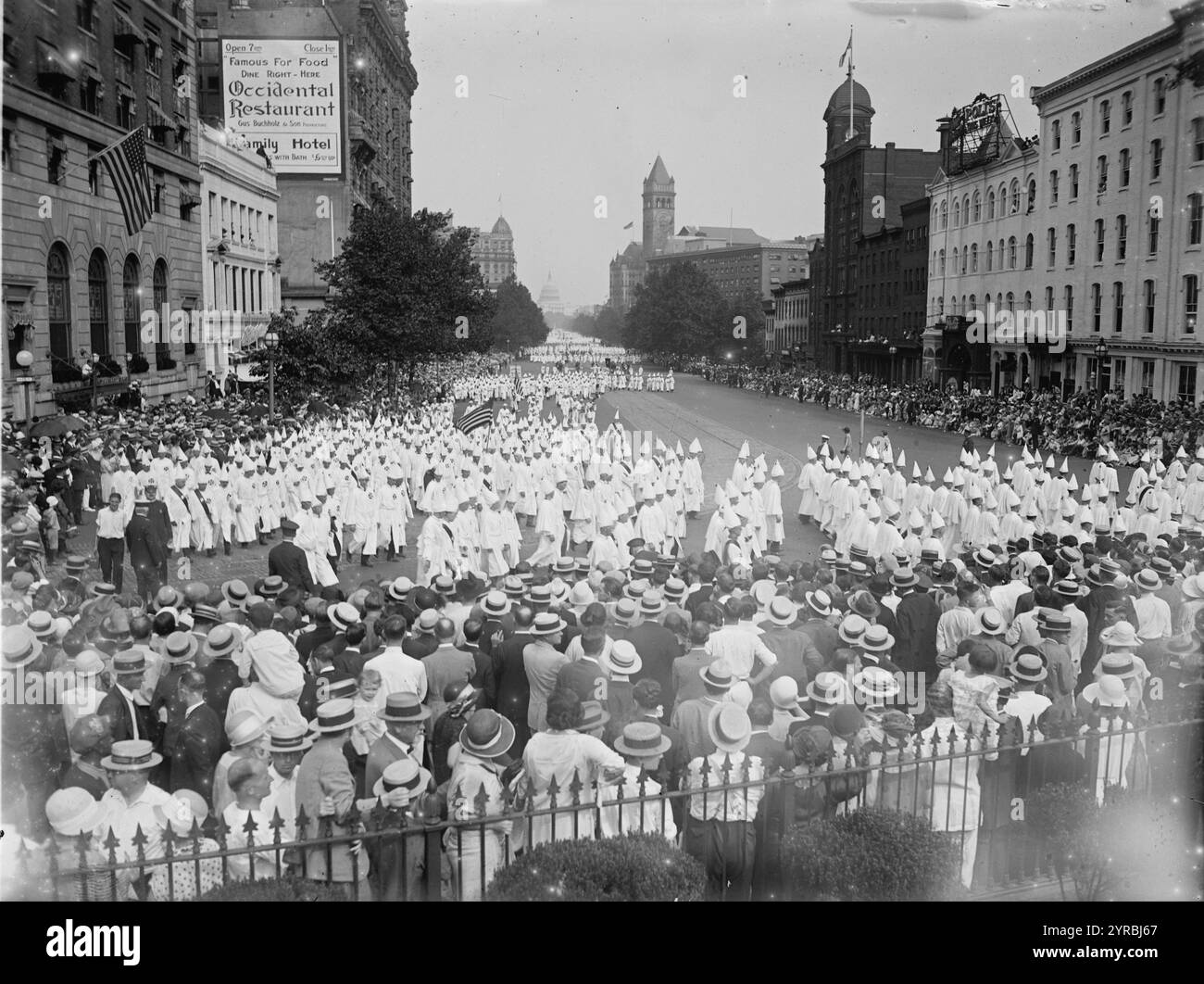 August 8, 1925. First national march of Ku Klux Klan (between 25,000 ...