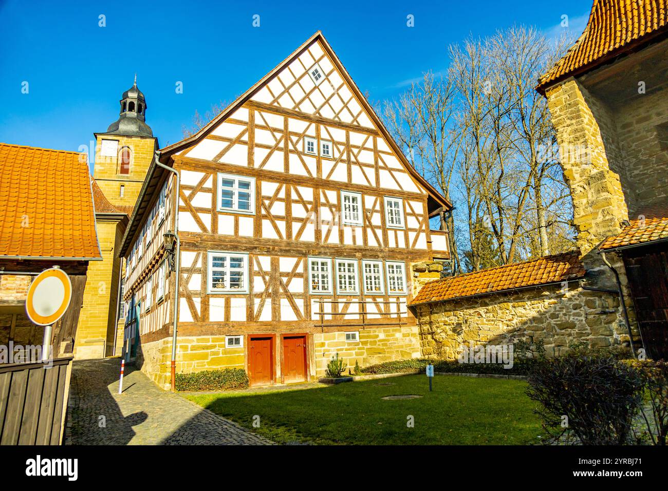 Christmas atmosphere in the spa gardens of the Upper Franconian spa ...