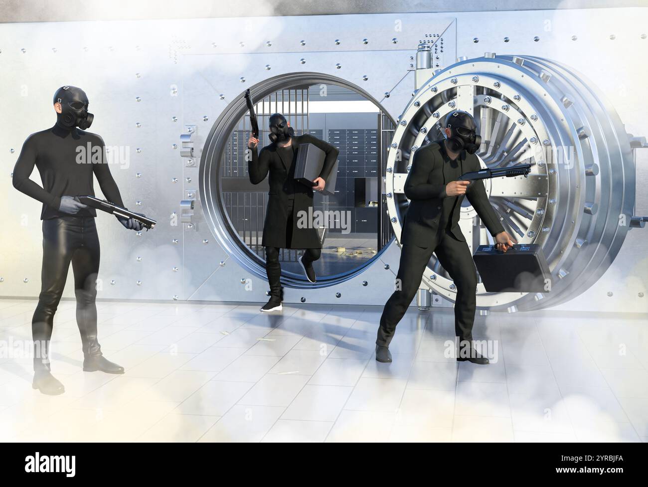 Bank heist vault hi-res stock photography and images - Alamy