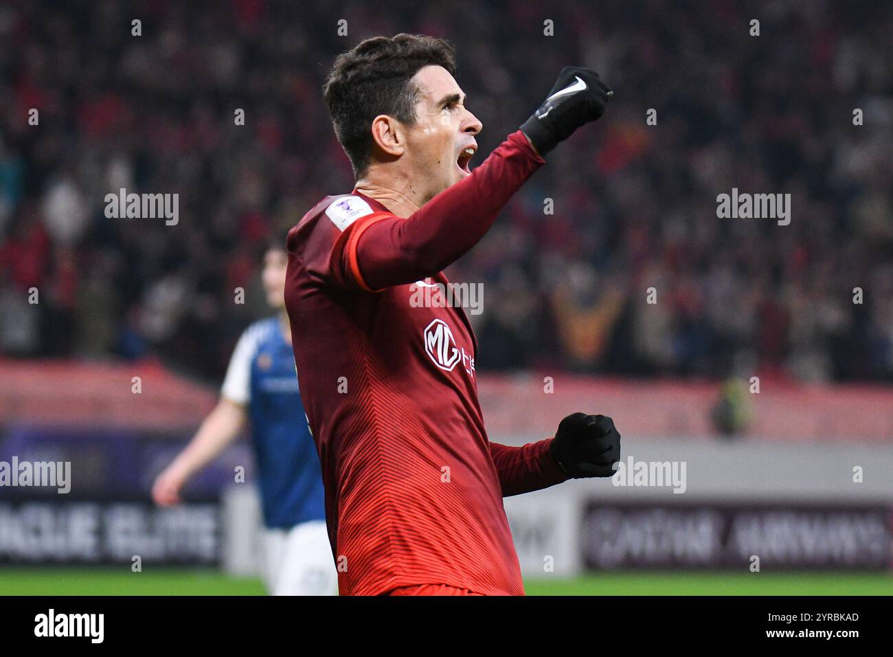 Shanghai, China. 3 December, 2024. Oscar #8 of Shanghai Port FC during ...