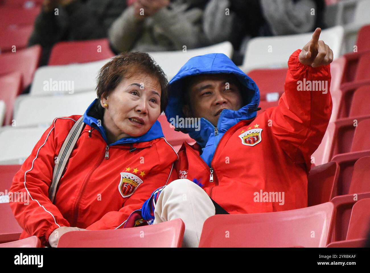 Shanghai, China. 3 December, 2024. Fans during the AFC Champions League ...