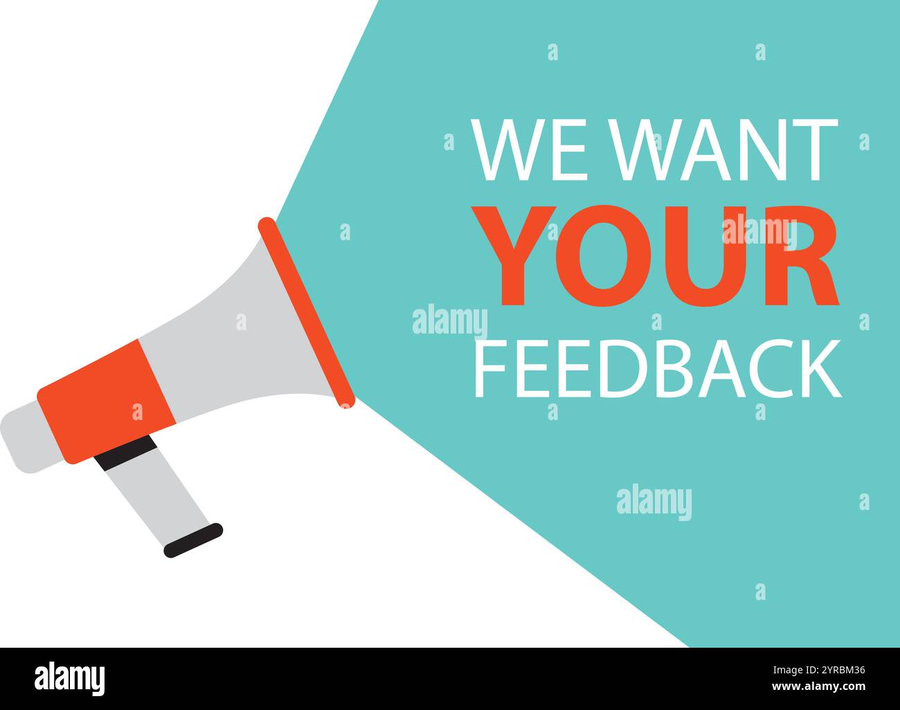 Feedback message on blue Stock Vector Images - Alamy