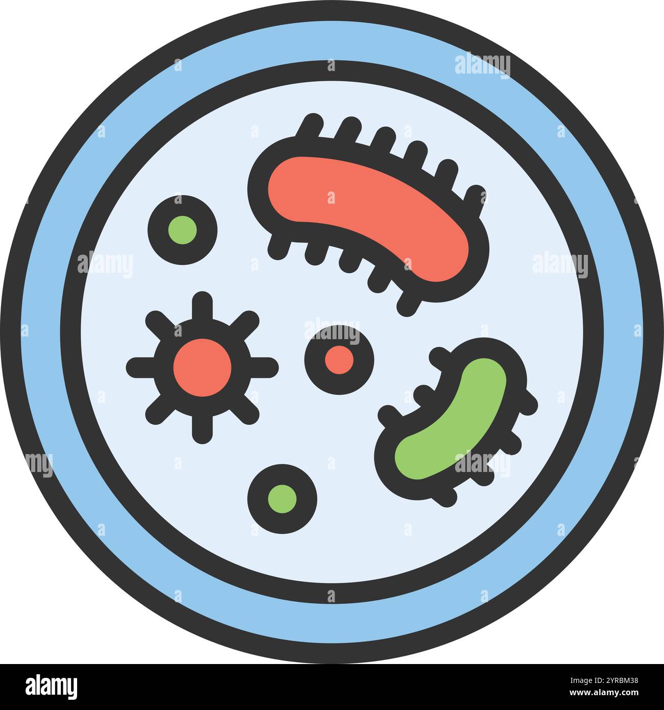 Microorganisms icon vector image. Suitable for mobile application web ...