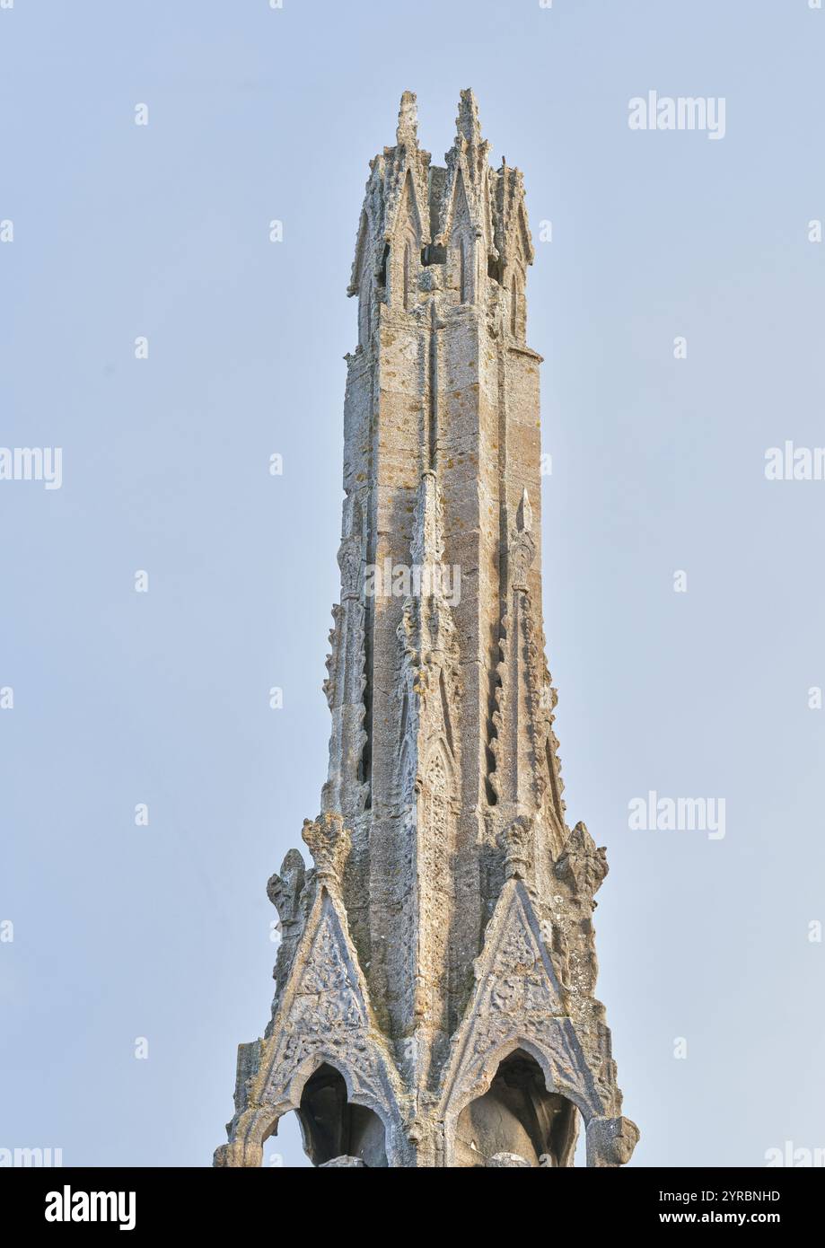 Hexagonal pinnacle on the Eleanor Cross, built late thirteenth century ...